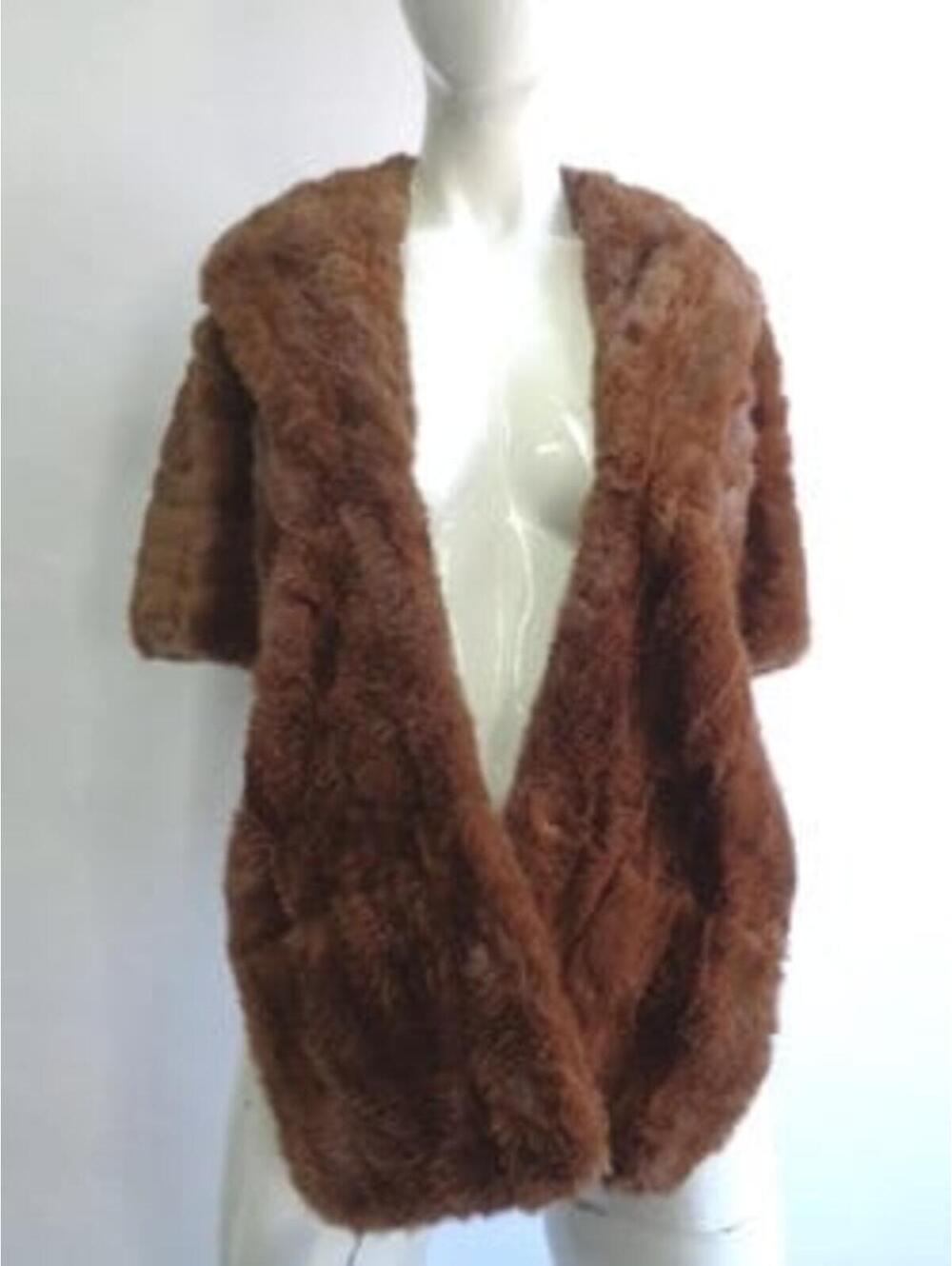 Other | Excellent Brown Squirrel Fur Stole Shawl Wrap Women Women Sz 18 ...